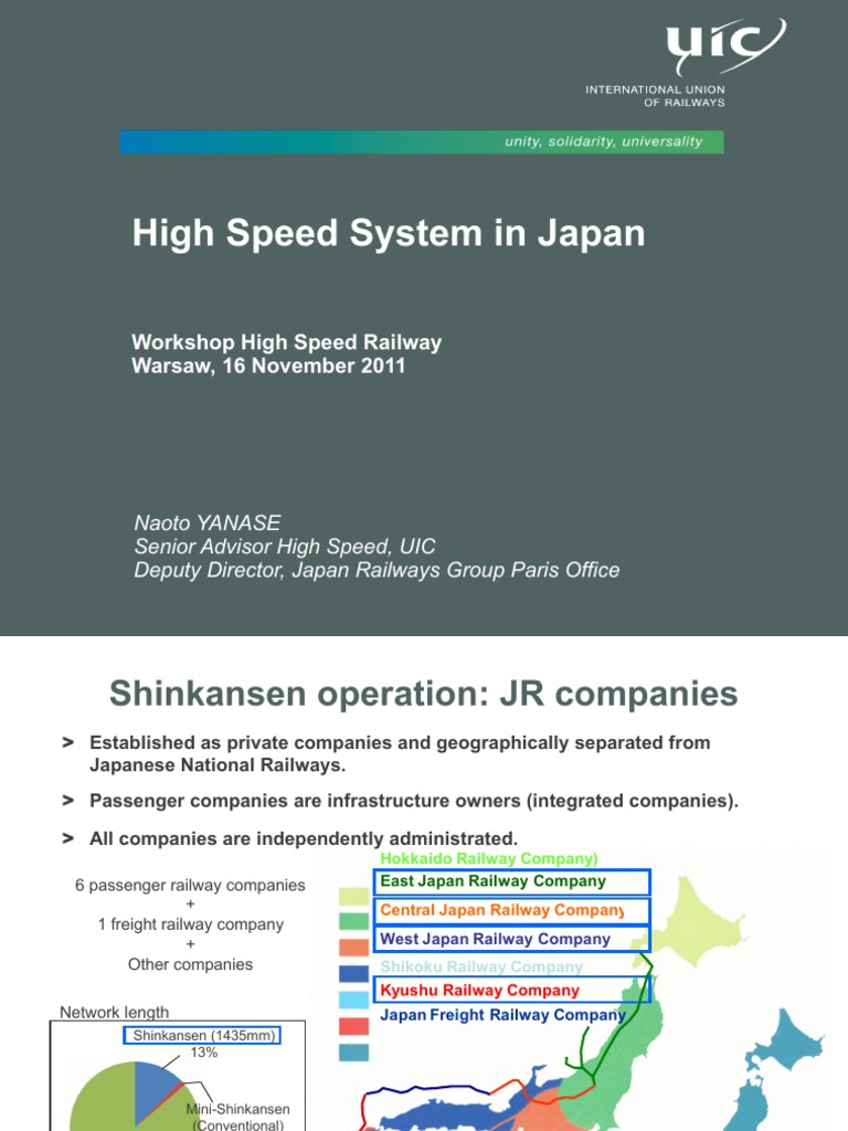 High Speed System in Japan | PDF | High Speed Rail | Rail Transport