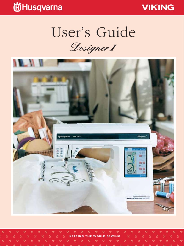 Husqvarna Viking Designer 1 Owner's Manual | PDF | Sewing Machine | Sewing