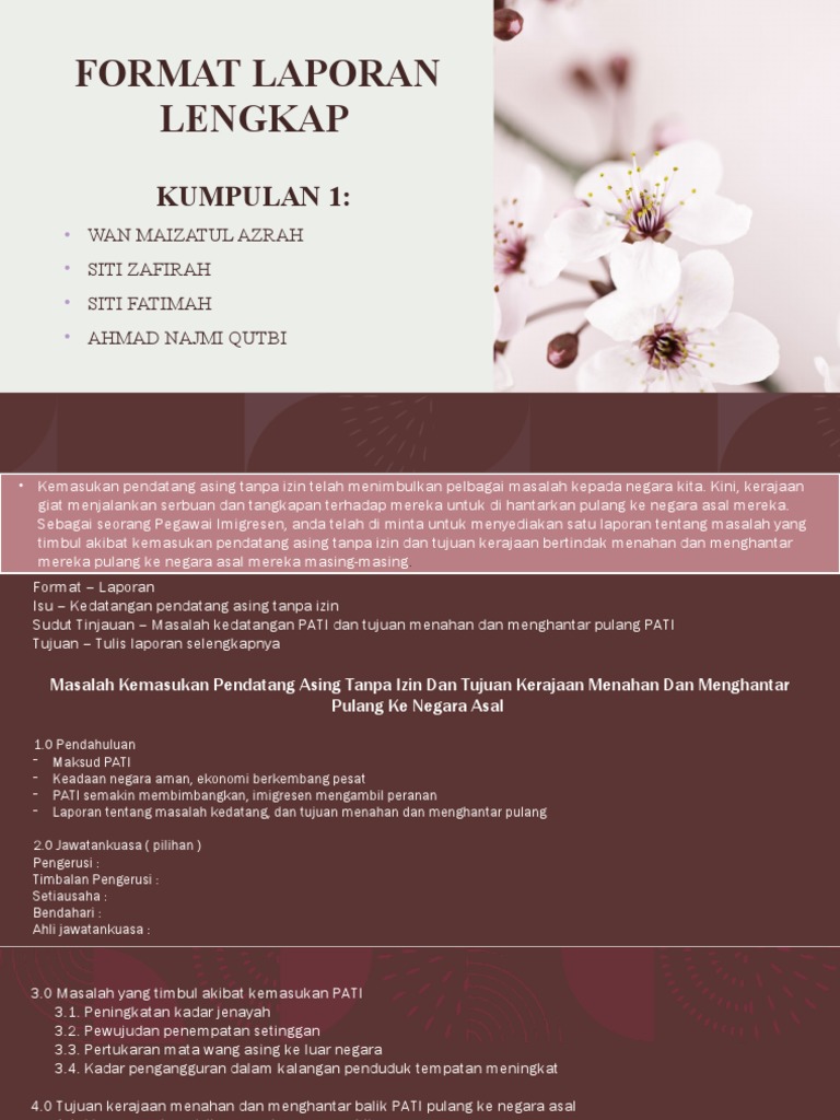 Format Laporan Lengkap | PDF