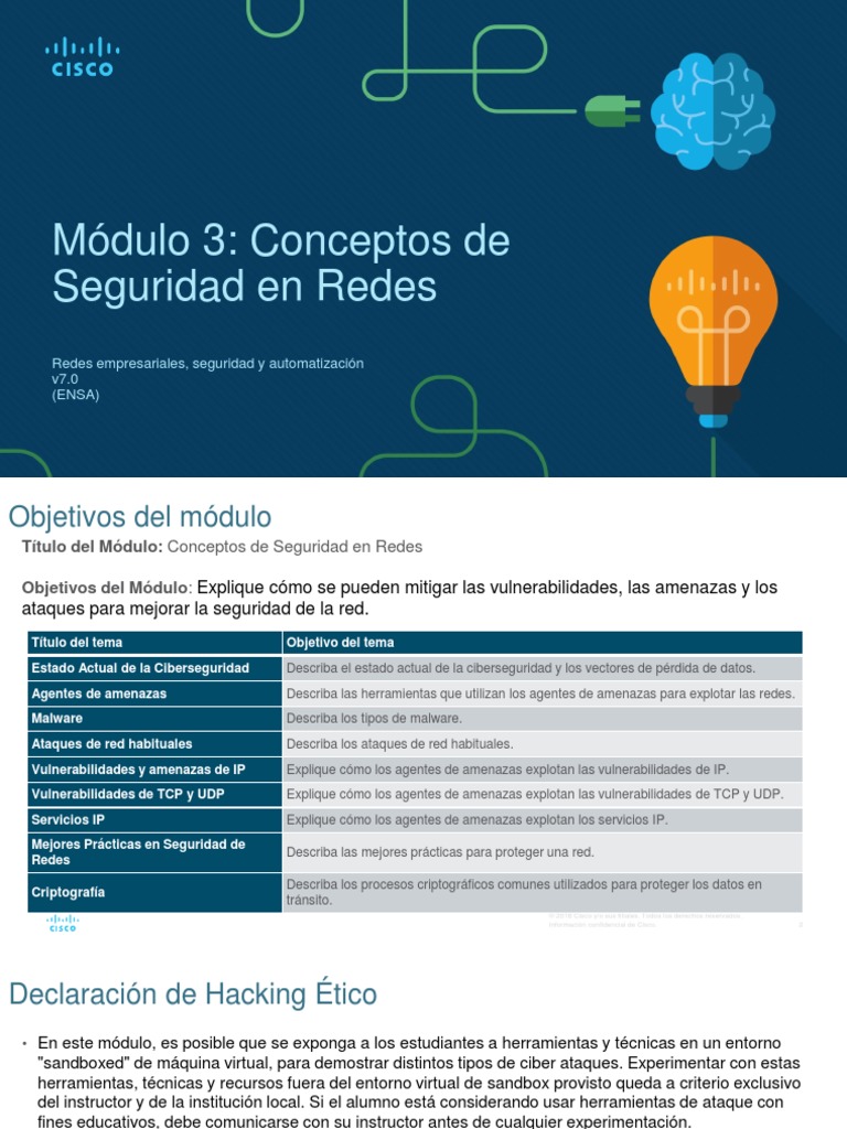ENSA Module 3 | PDF | Virus de computadora | Seguridad