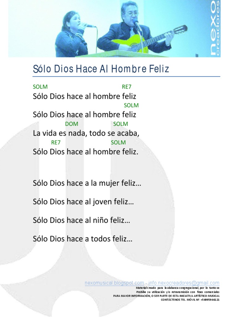 Sólo Dios Hace Al Hombre Feliz Pdf