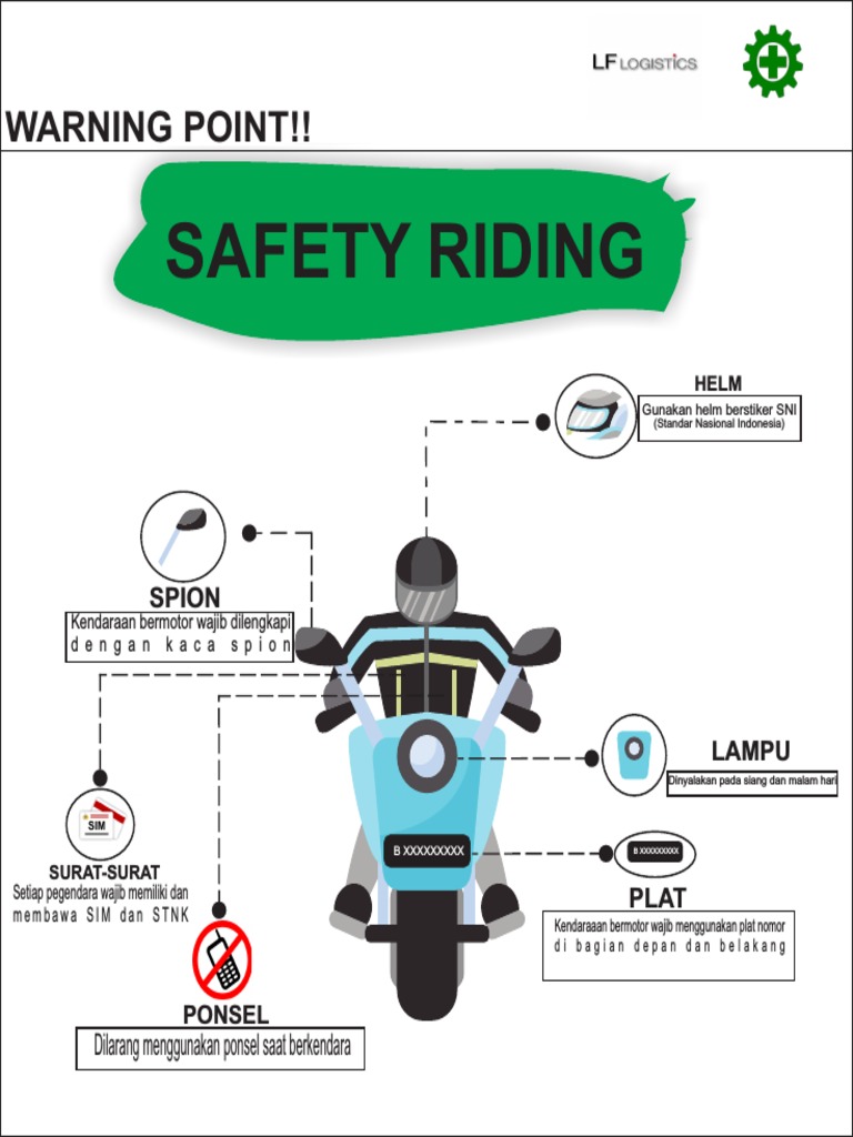 Banner Safety Riding Banner 110x120cm | PDF