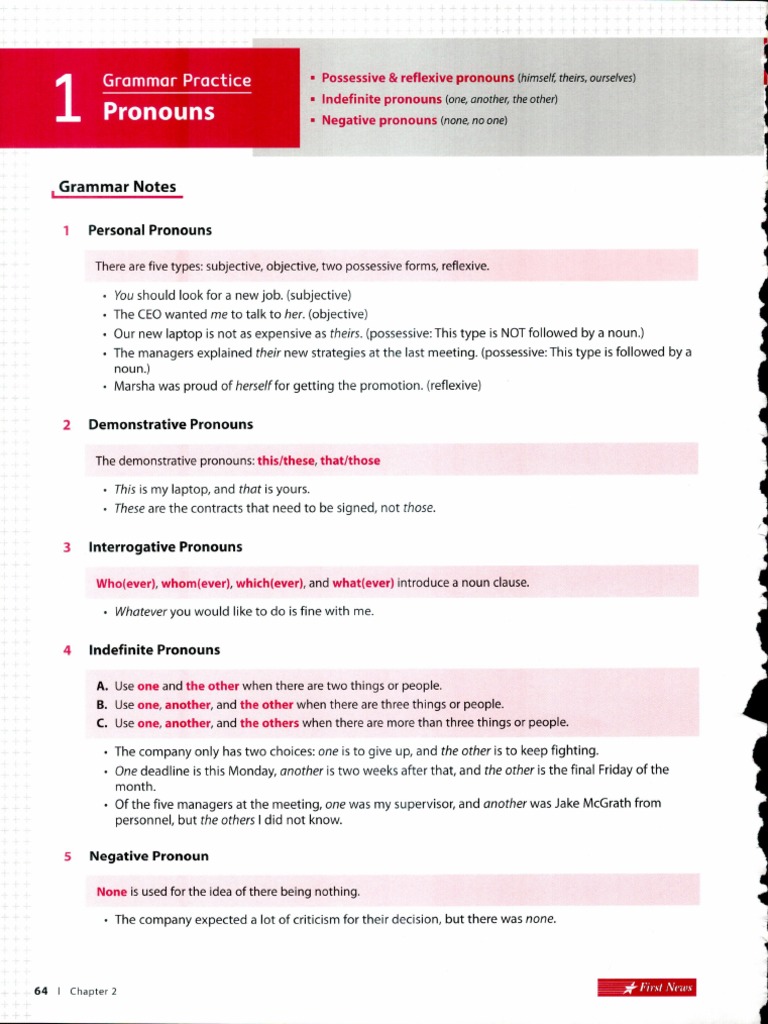 Grammar Notes: Personal Pronouns | PDF | Pronoun | Syntax