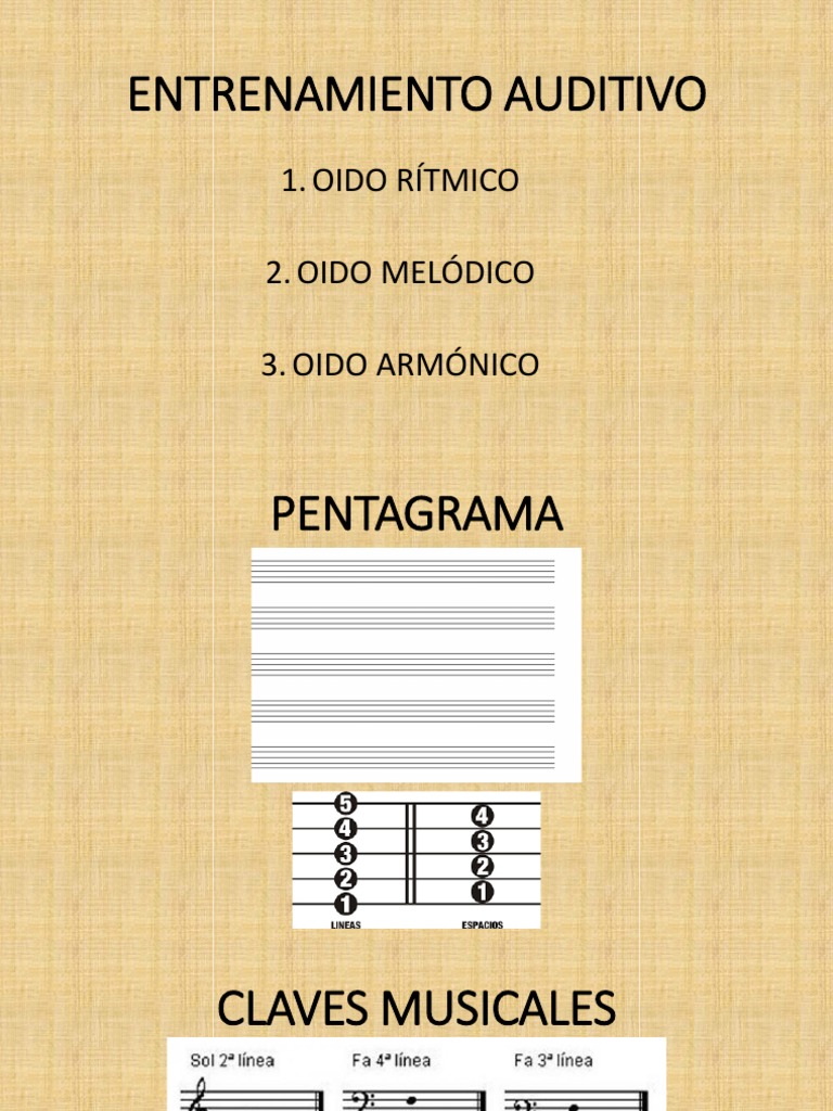 Entrenamiento Auditivo y Notación Musical | PDF | Ciencias sociales | Arte