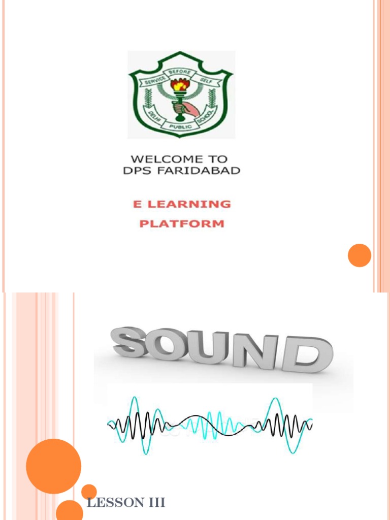 Sound Lesson 3 | PDF | Sound | Decibel
