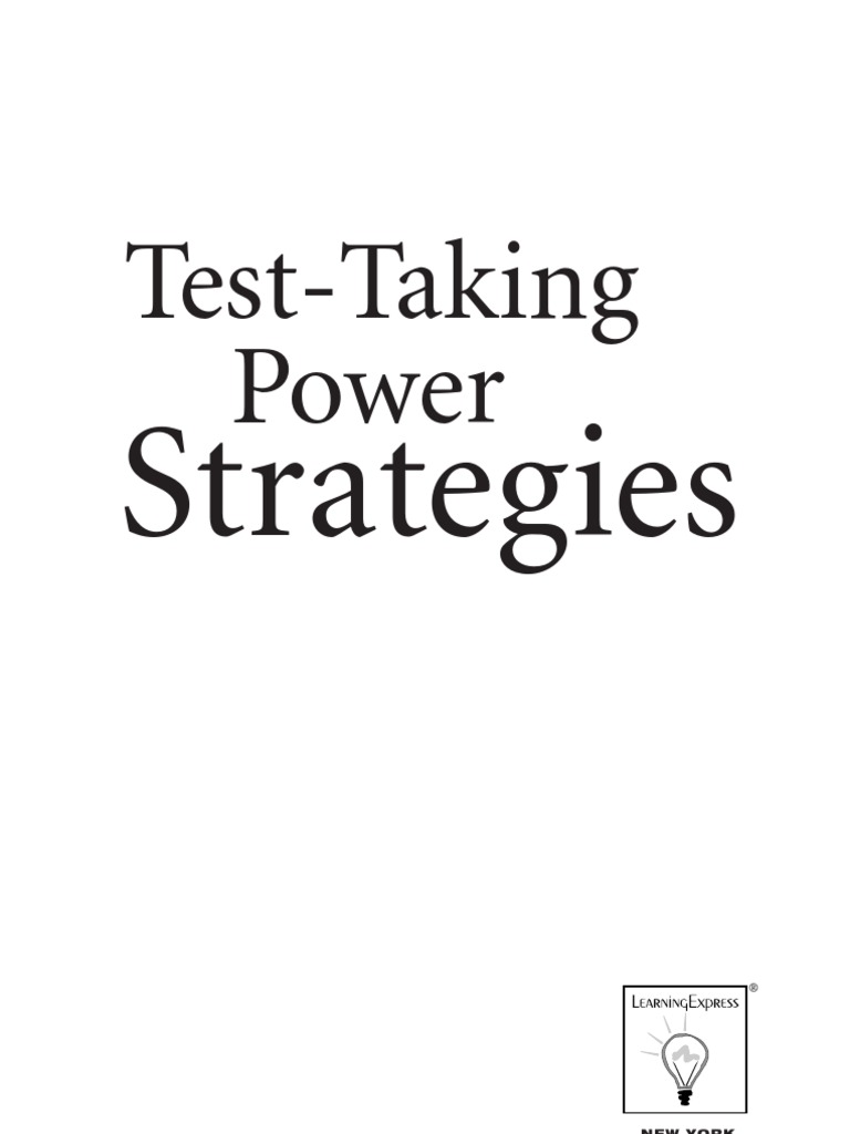 Test Taking Strategies | PDF | General Educational Development | Sat