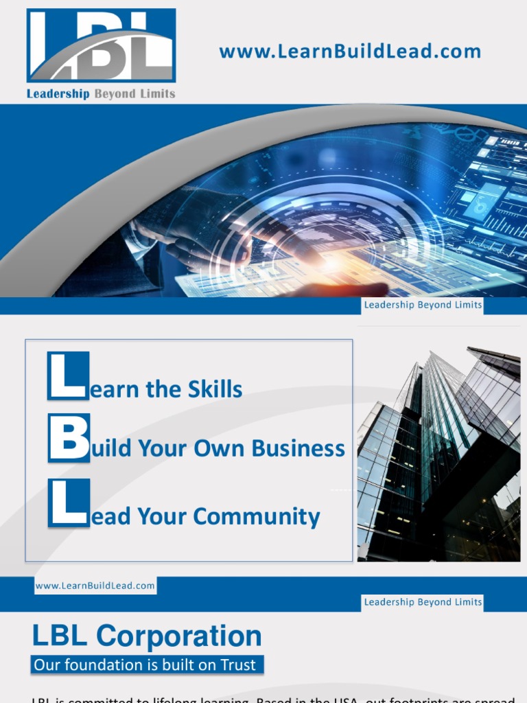 LBL Presentation | PDF | Entrepreneurship | Educational Technology