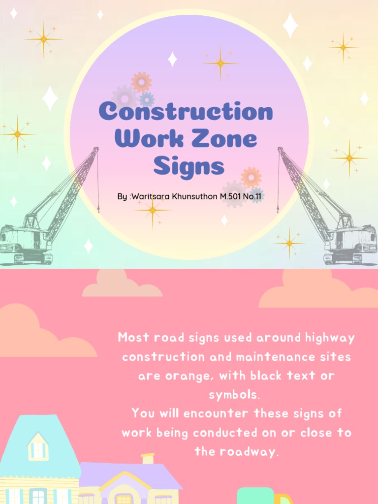 Construction Work Zone Signs | PDF
