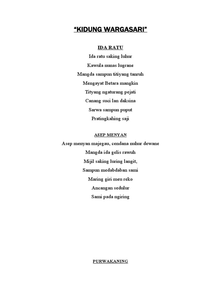 Kidung dan Ritual Bali | PDF