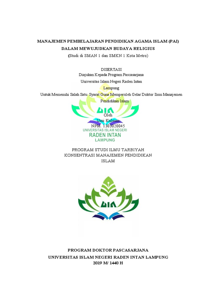 Disertasi Lengkap | PDF