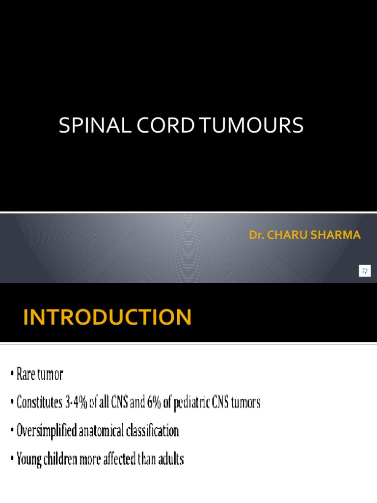 Spinal Cord Tumours | PDF | Spinal Cord | Ct Scan