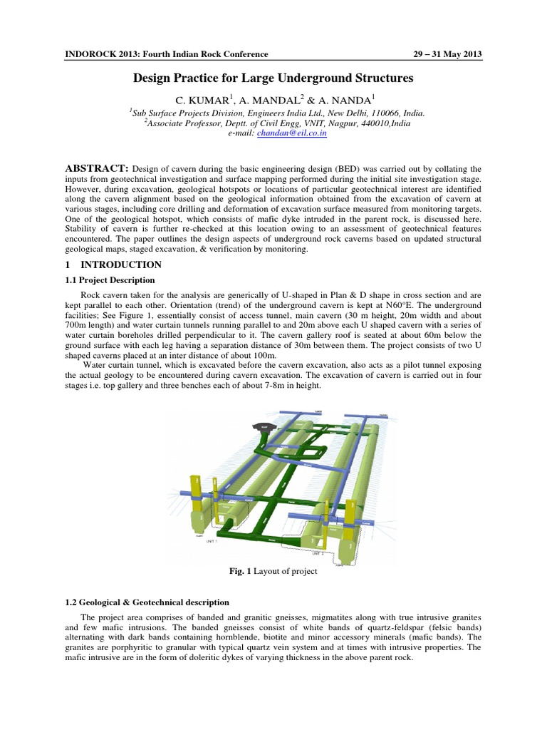 Indo Rock 2013-Design Practice For Large Underground Structures-Final ...