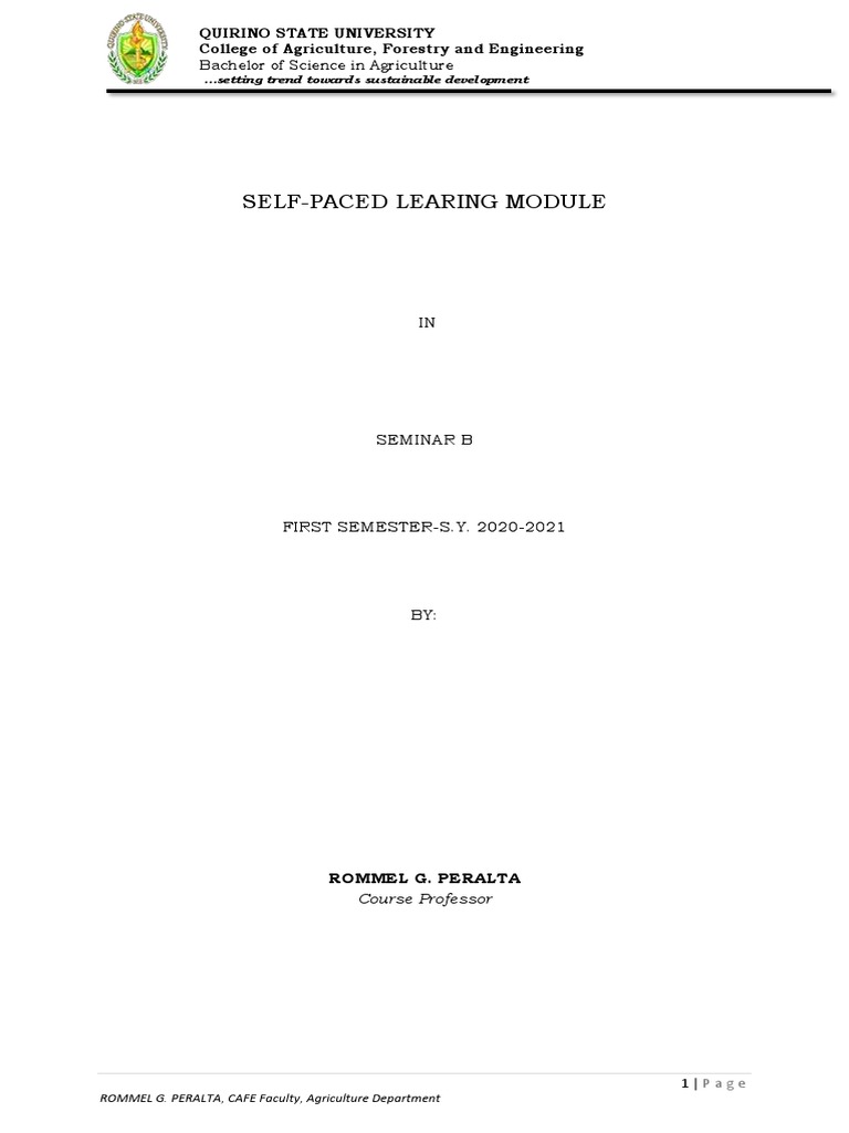 Seminar B Module 1 | PDF | Typefaces | Curriculum