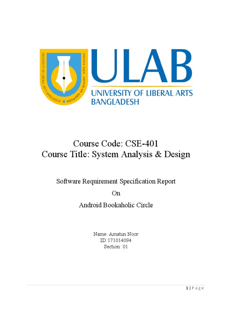 Sample SRS Report - 1 | Download Free PDF | Databases | Application ...