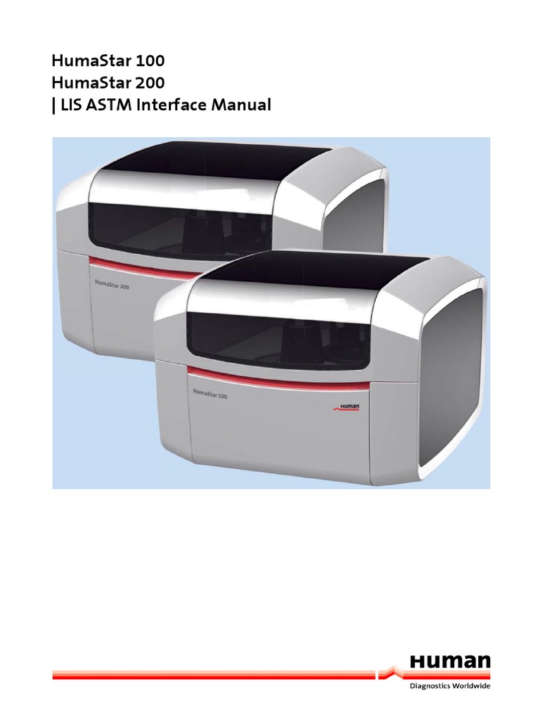 Humastar 100 Humastar 200 - Lis Astm Interface Manual | PDF | Computer ...