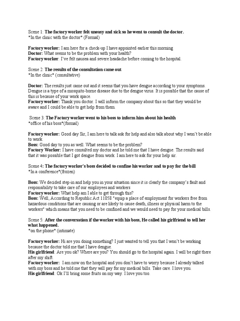 Script Comic Strip | PDF | Diseases And Disorders | Clinical Medicine