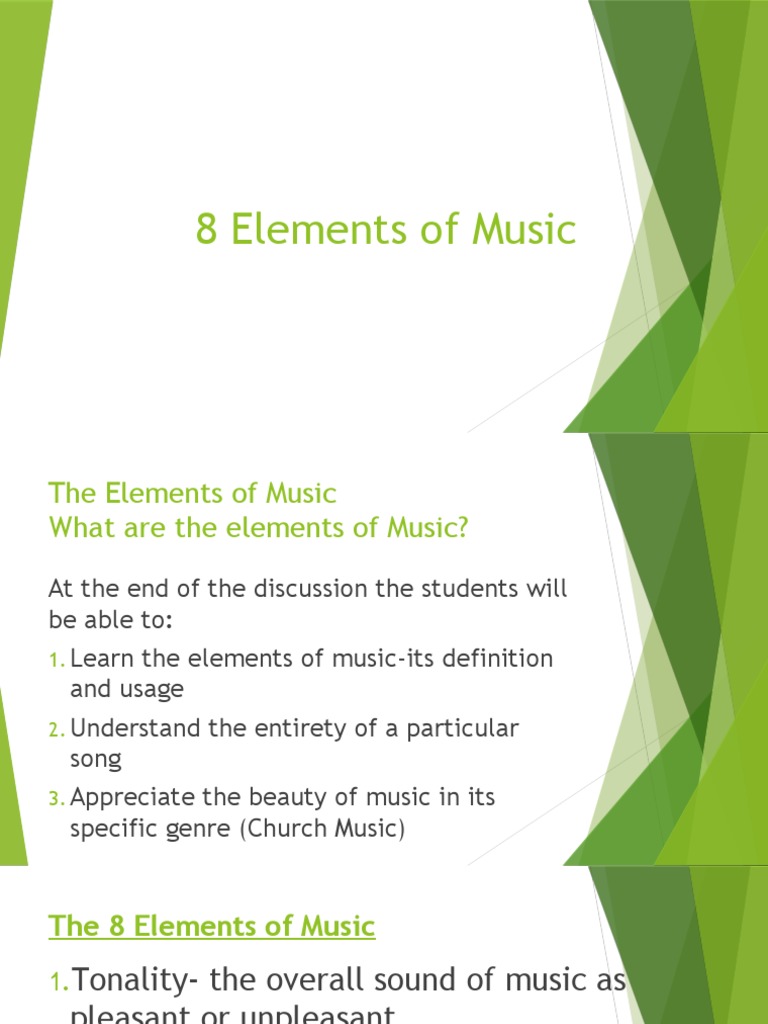8 Elements of Music | PDF