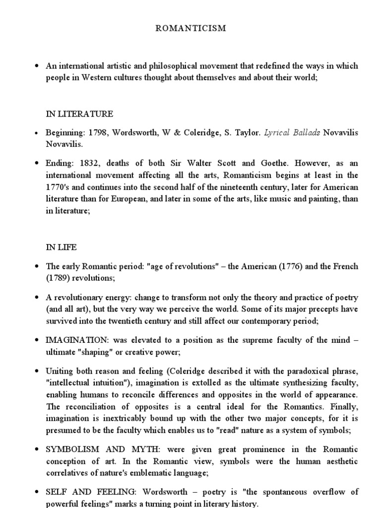 Romanticism BLAKE | PDF | Romanticism