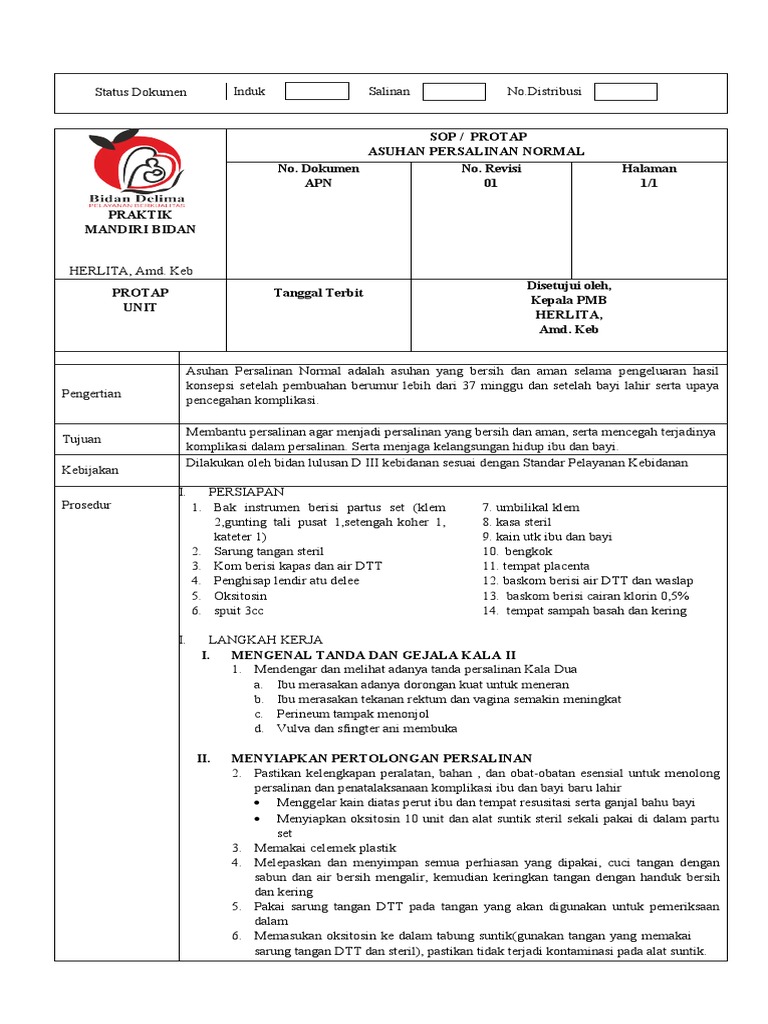 Sop Apn 60 Langkah | PDF