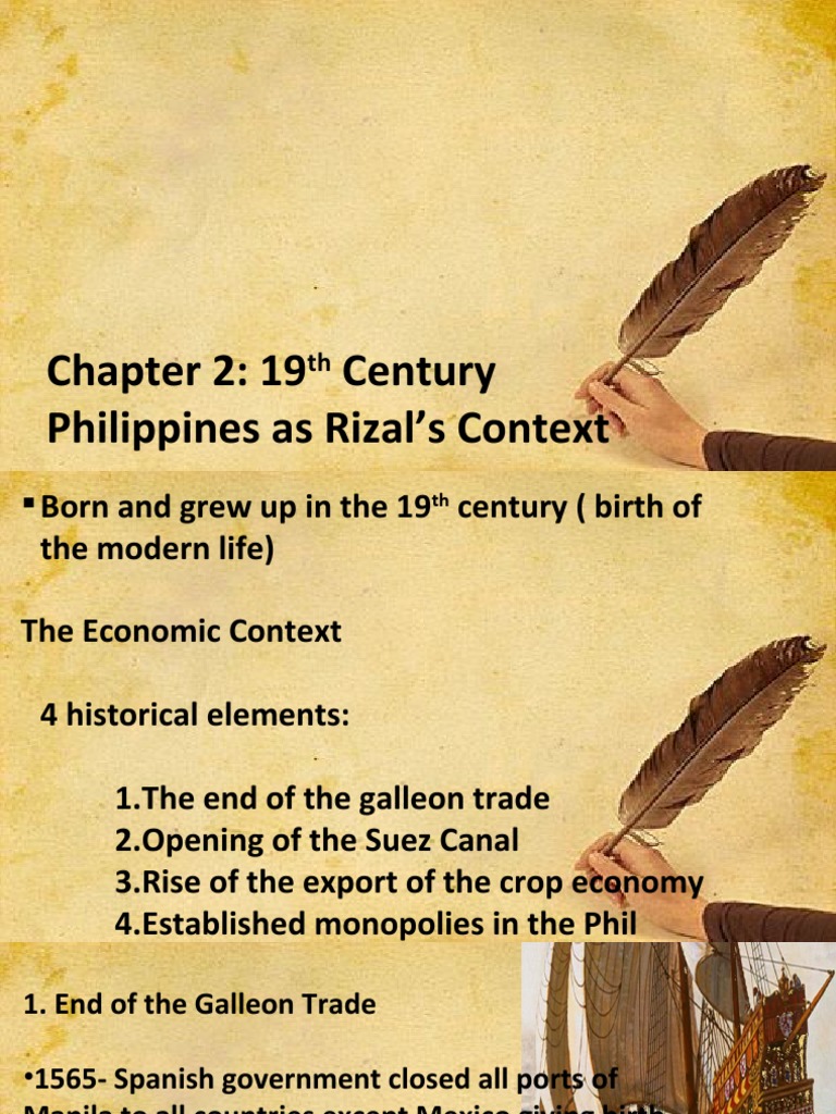 Chapter 2 - Rizal in The 19th Century | PDF | Philippines | Spain
