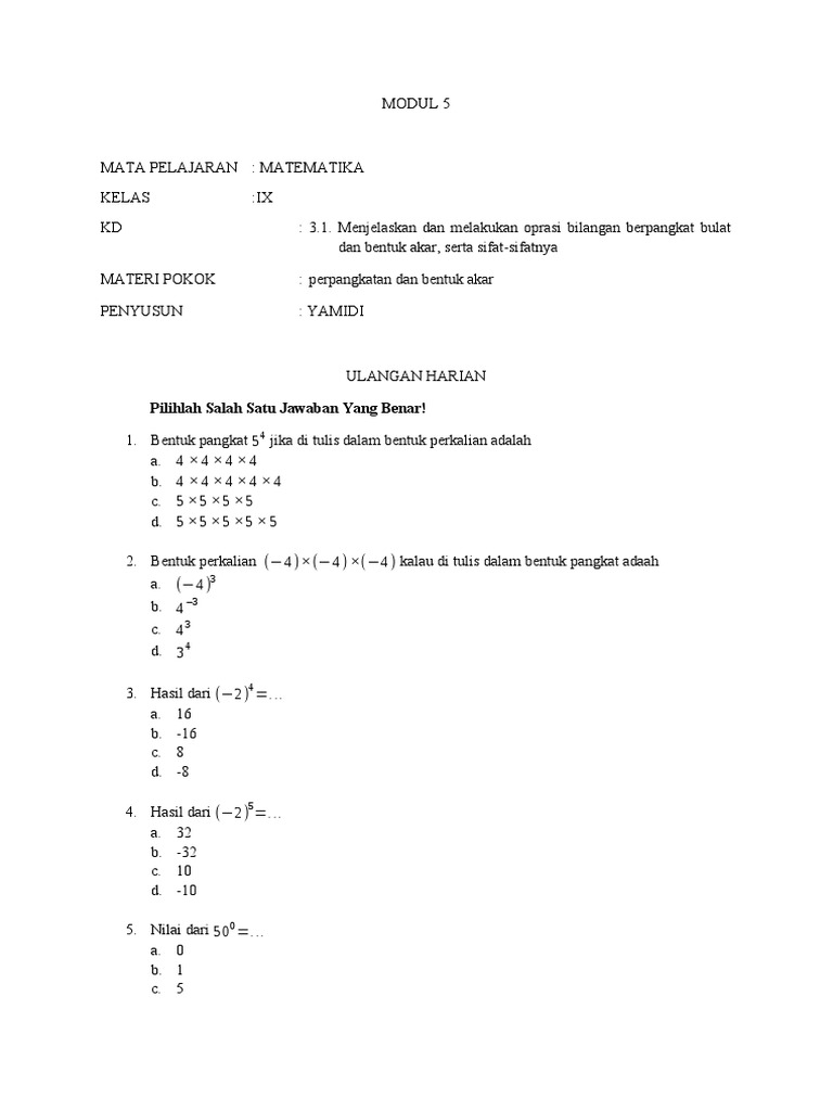 PH 1 Matematika | PDF