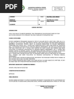 Clinical Abstract Sample - Prac 2 | PDF | Dehydration | Medicine