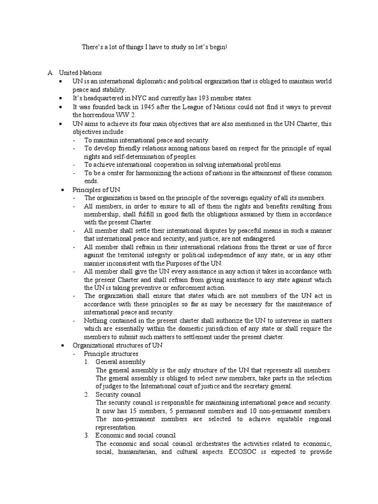 MUN Guideline Resume | PDF | United Nations | International Relations