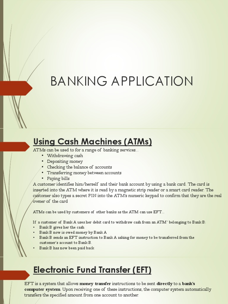 Banking Application | PDF | Automated Teller Machine | Banks