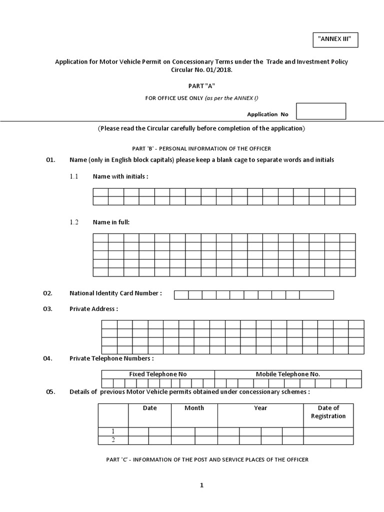 Motor Vehicle Permit Application | PDF | Justice | Crime & Violence
