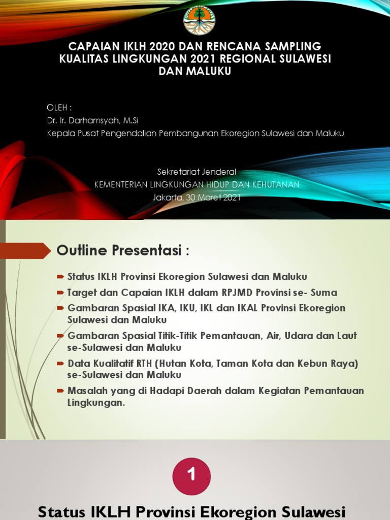 Materi P3E Sulawesi-Maluku - Rakernis PPKL 2021 | PDF