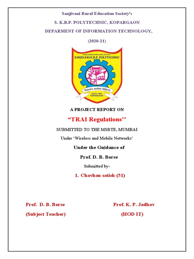 "TRAI Regulations'' | PDF | Communication | Policy