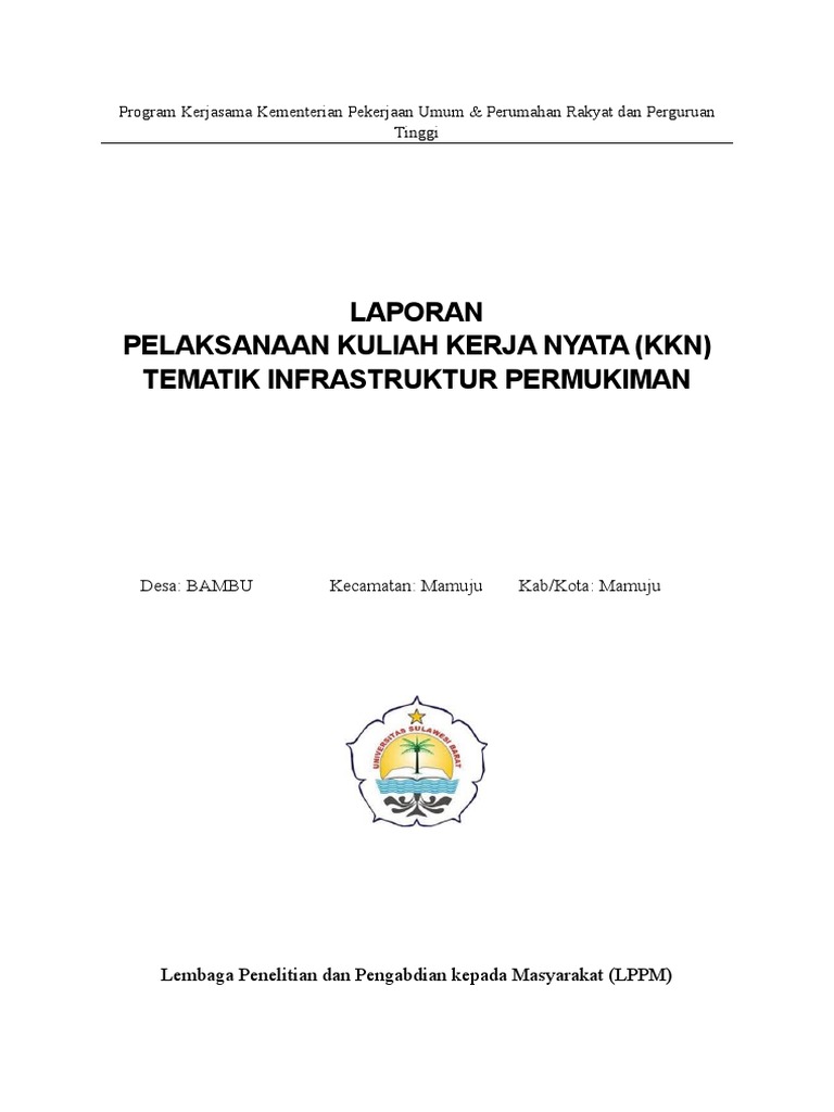 Laporan KKN Tematik Posko Tadui | PDF
