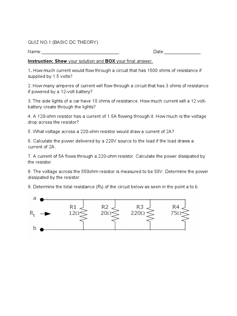Instruction: Show Your Solution and BOX Your Final Answer | PDF