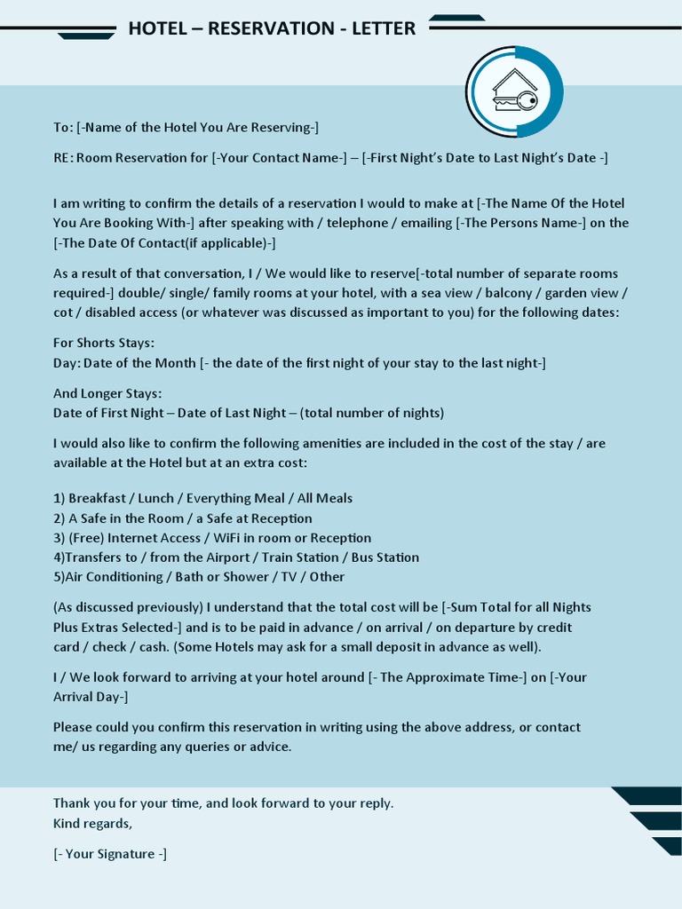 Hotel Reservation Letter-WPS Office | PDF