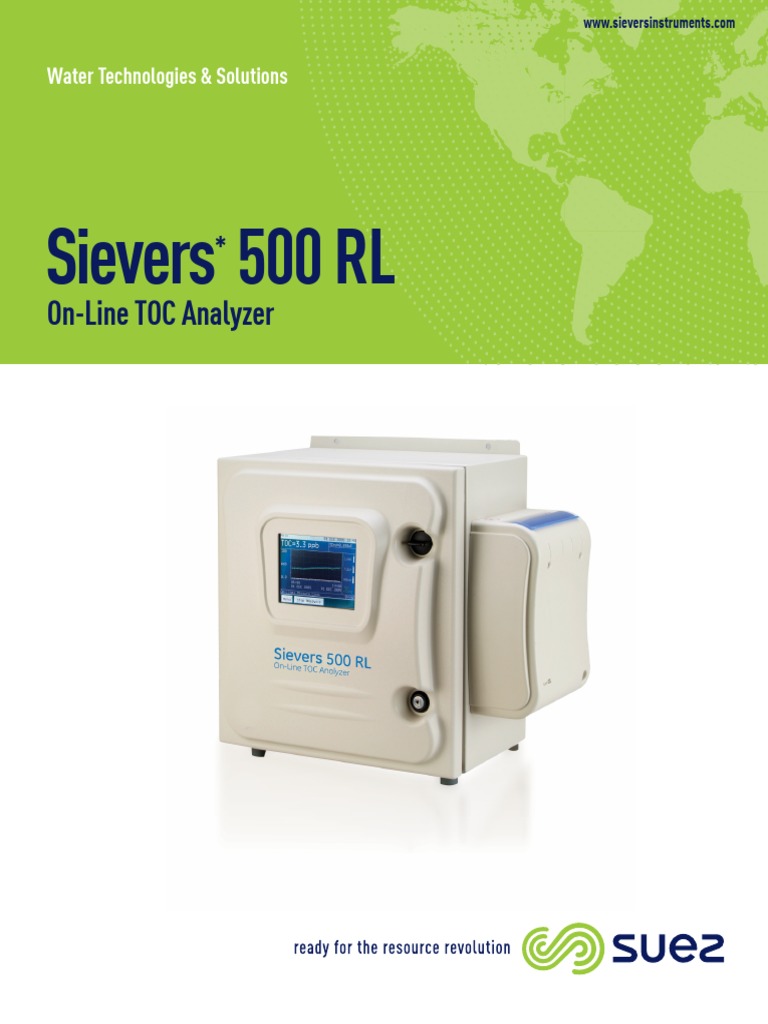 Sievers 500 RL: On-Line TOC Analyzer | PDF | Total Organic Carbon