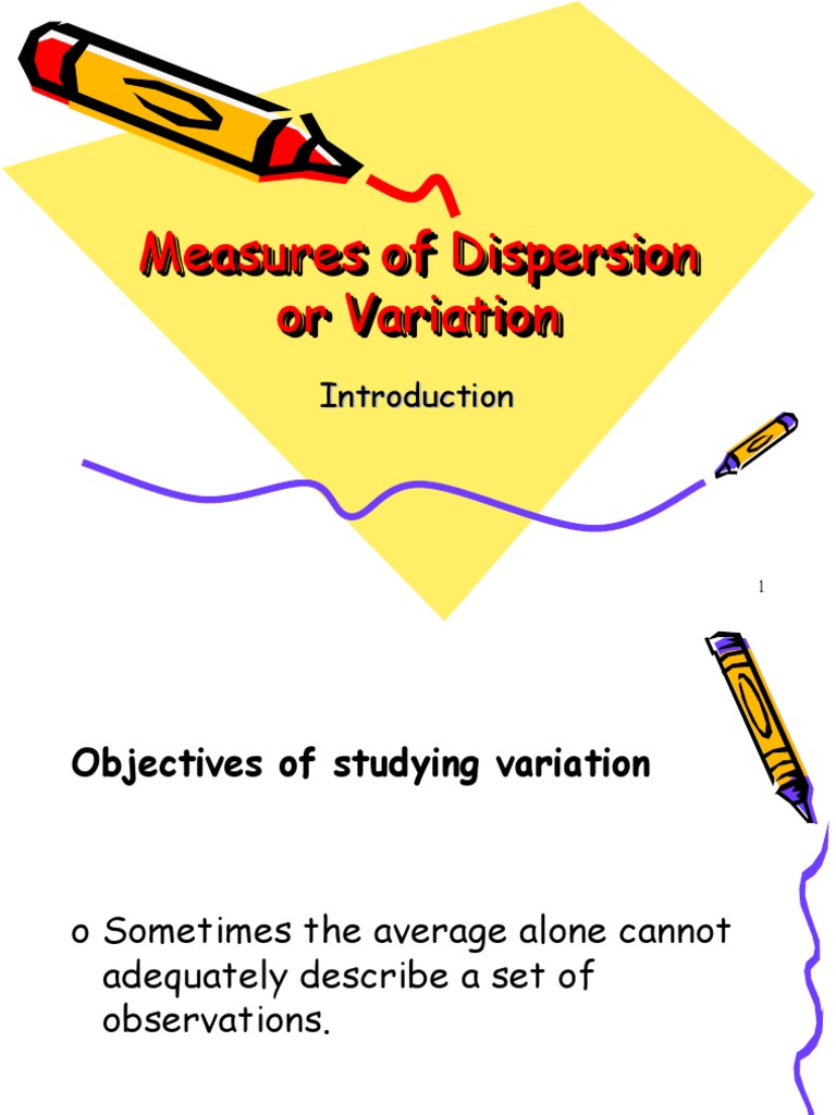 Types of Measures of Dispersion | PDF | Coefficient Of Variation | Mean