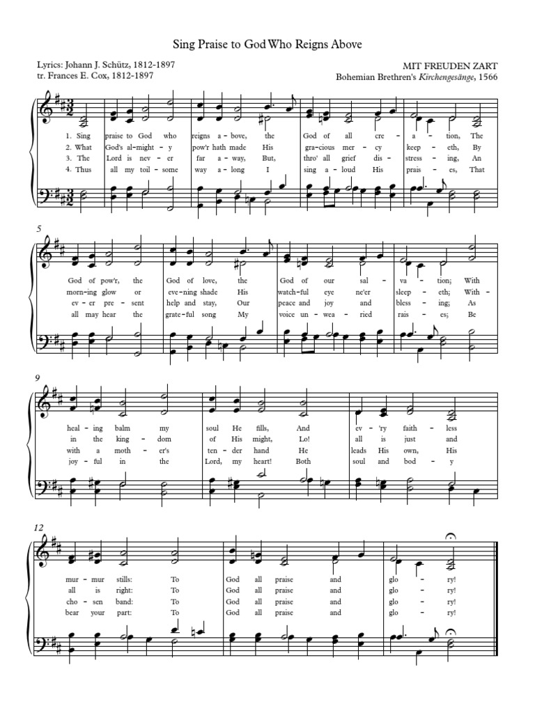 Sing Praise To God | PDF