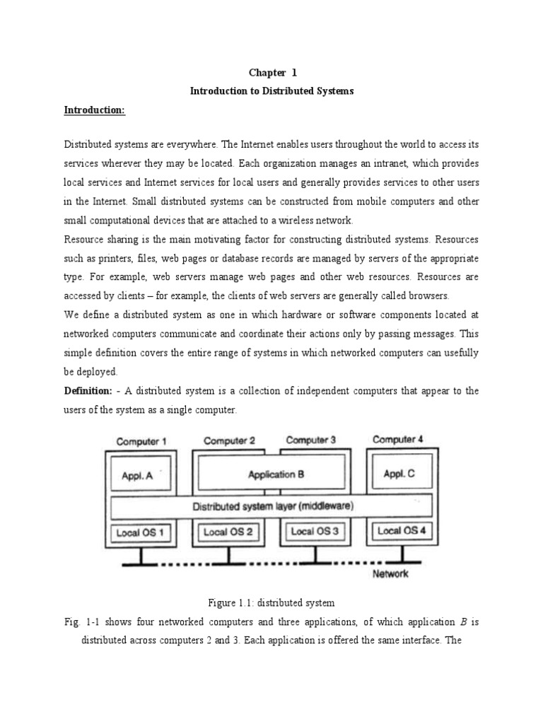 Introduction To Distributed Systems Pdf Thread Computing