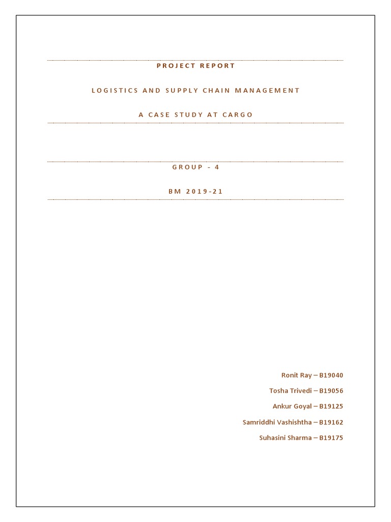 Optimizing Supply Chain Decisions Through Centralization: A Case Study ...