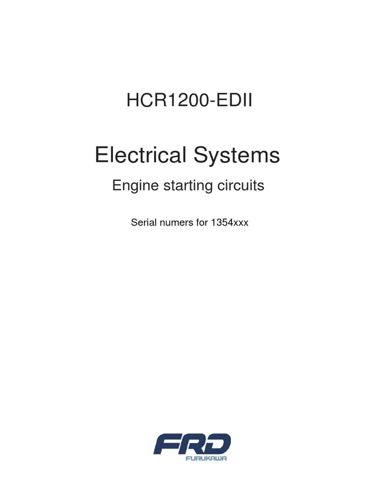 Electrical Systems: HCR1200-EDII | PDF | Relay | Electricity