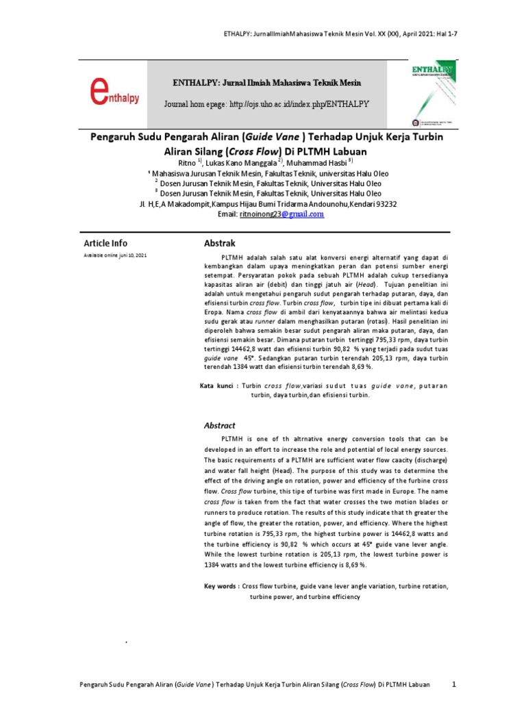 Jurnal Agustus Ritno ST | PDF