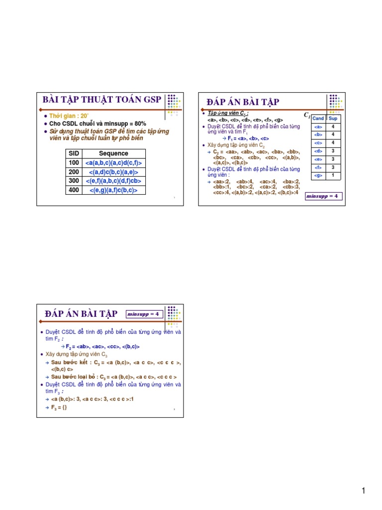 Dap An Bai Tap GSP | PDF