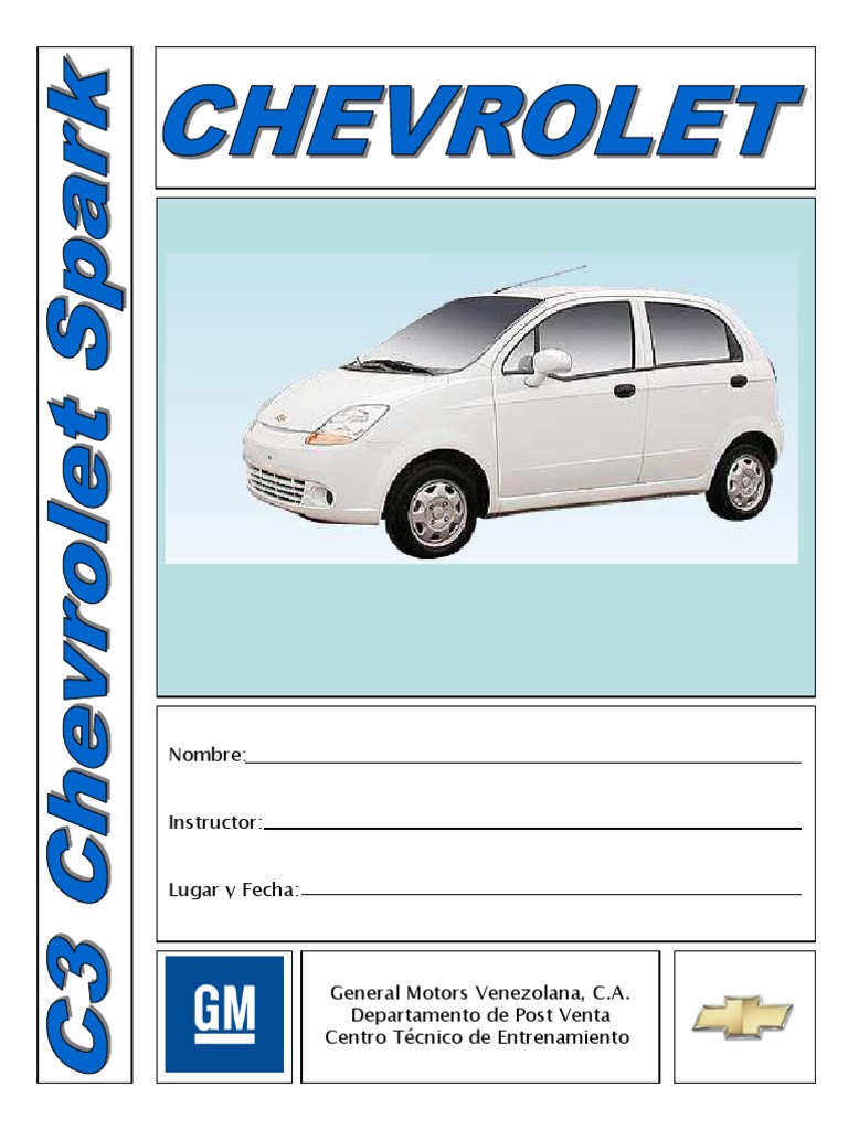 (CHEVROLET) Manual de Taller Chevrolet Spark Sistema C3-1 | PDF ...