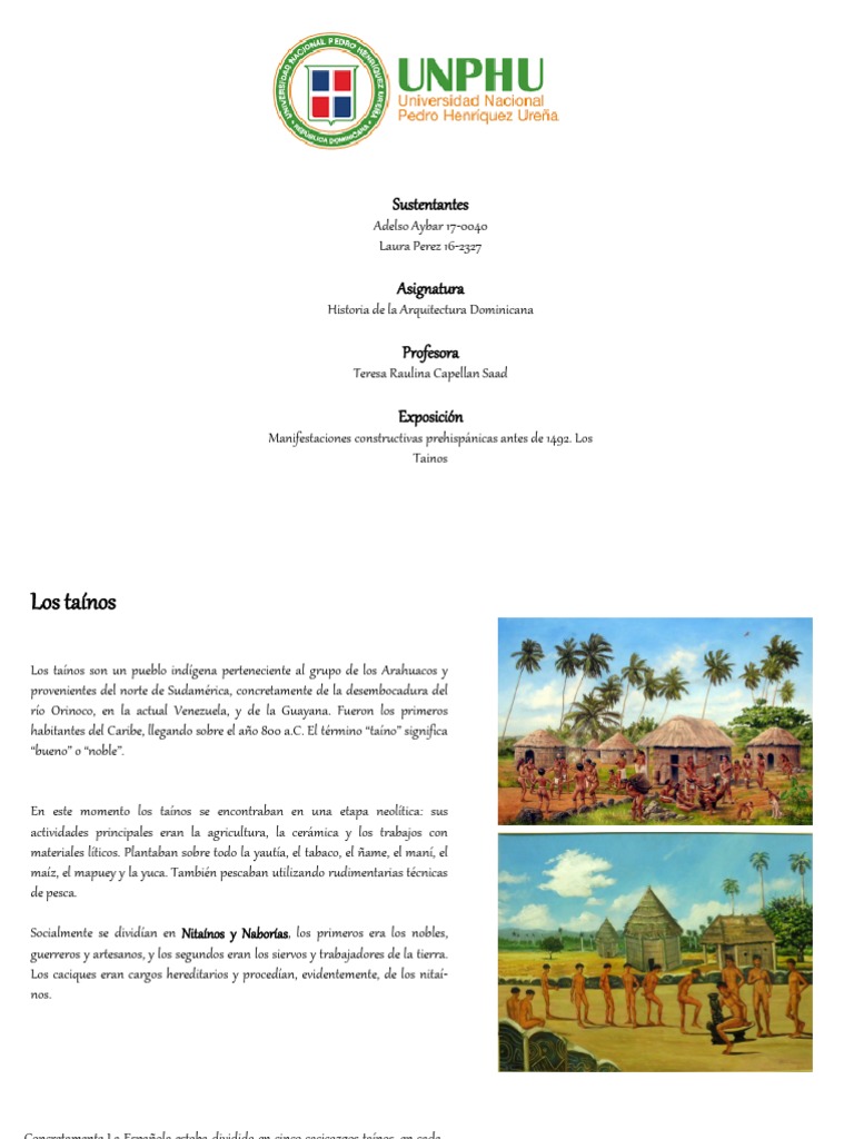 Presentacion Los Tainos | PDF