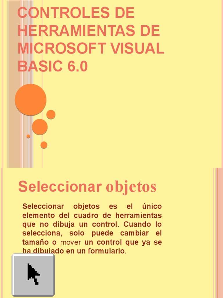 Controles en Microsoft Visual Basic 6.0 | PDF | Ventana (informática) | Ingeniería de software
