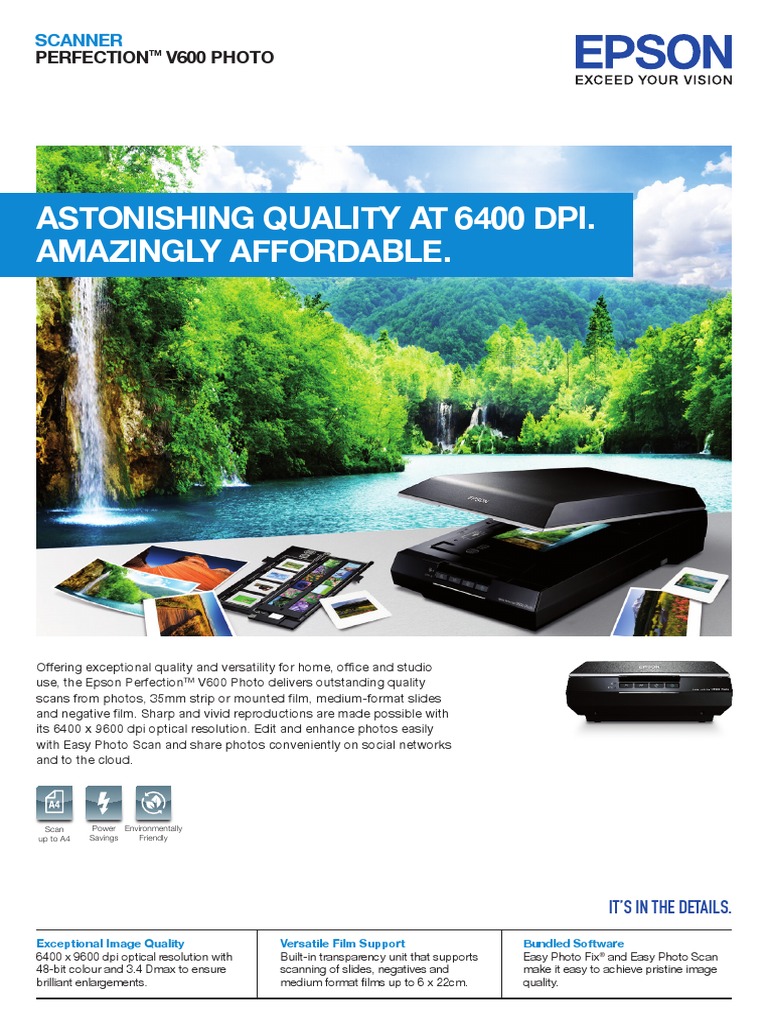 Epson A5 Scanner Perfection V600 (Dec2019) NoAddress | PDF | Image ...