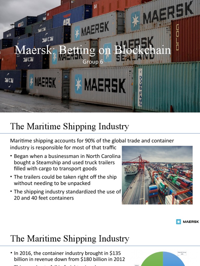Maersk: Betting On Blockchain: Group 6 | PDF | Electronic Data ...