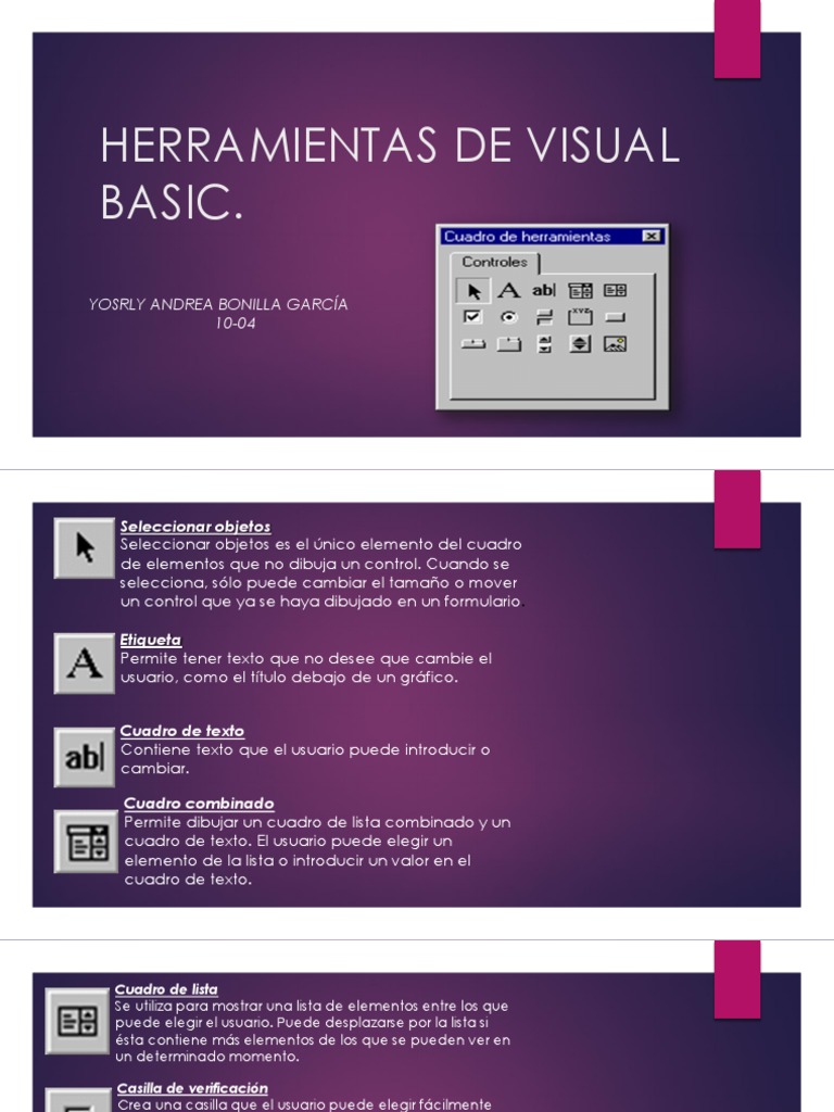 Herramientas de Visual Basic | PDF