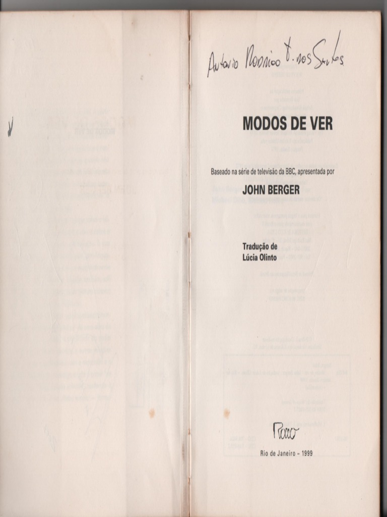 BERGER John, Modos de Ver | PDF