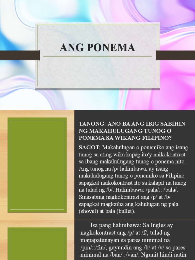 Ang Ponema | PDF